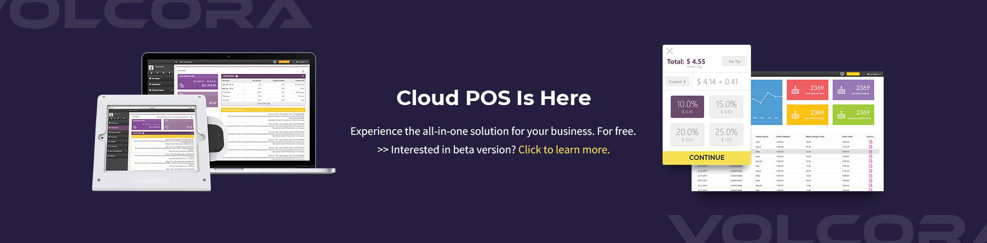 Volcora - Point of Sale and Peripherals to Run Business For Less